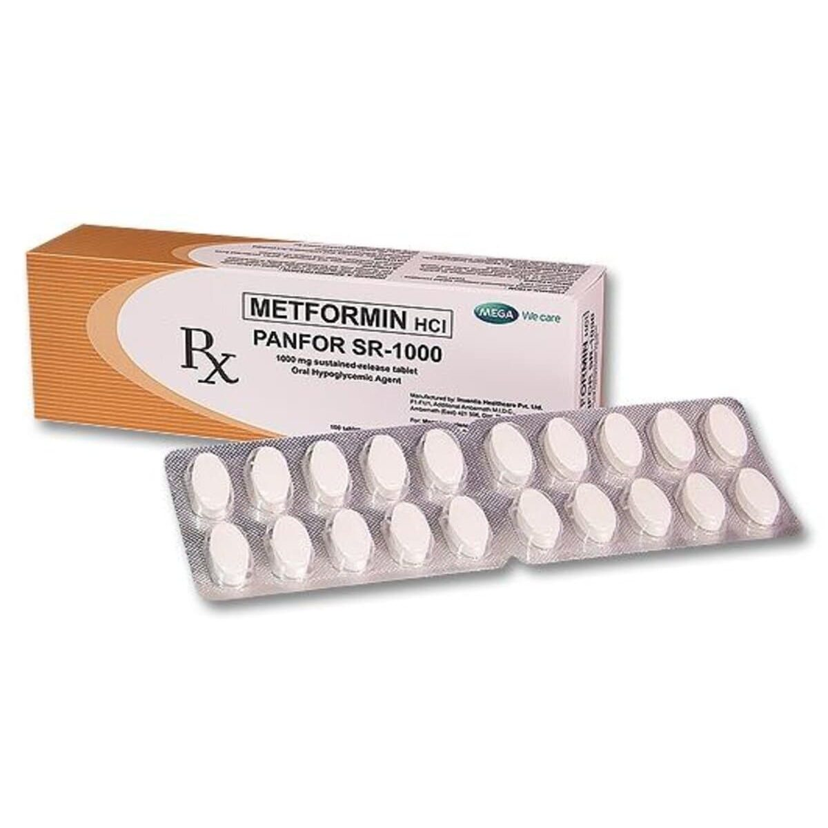 PANFOR SR-1000 Metformin Hydrochloride 1g Sustained Release Tablet 1's price in the Philippines ...